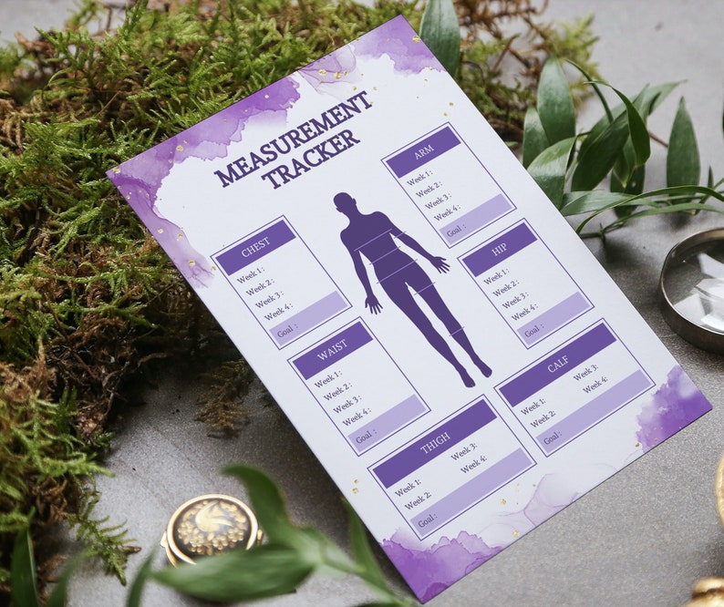 Fitness Goal, Measurement Tracker, Fitness Planner, Workout Log - Etsy