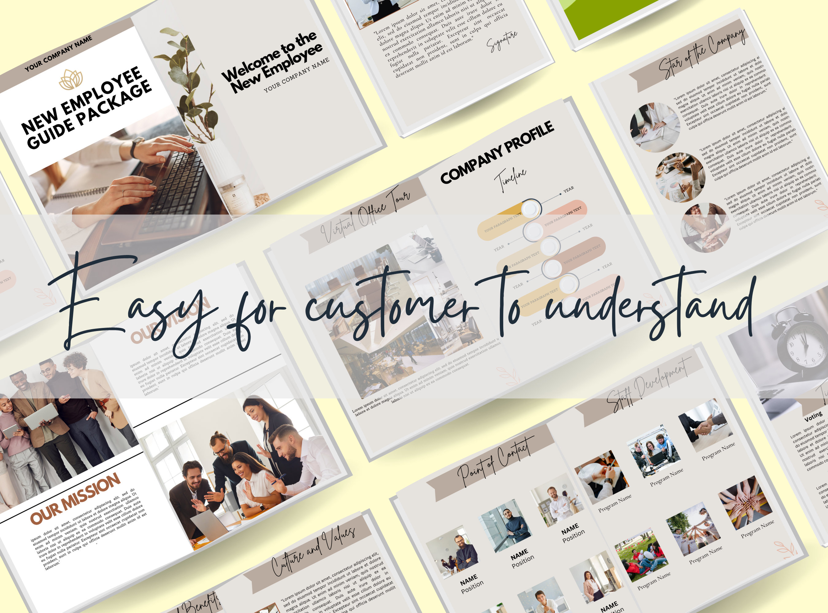 Employee Welcome Package Template | New Employee Onboarding Package ...