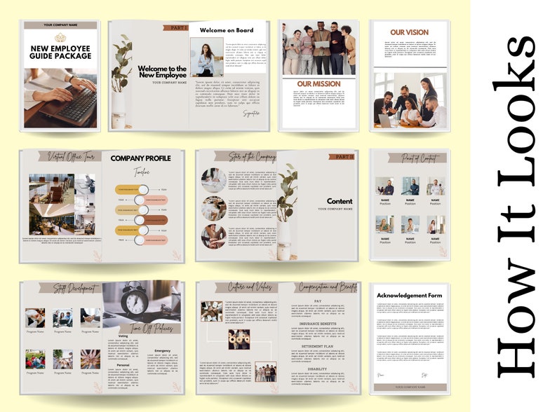 Employee Welcome Package Template | New Employee Onboarding Package ...