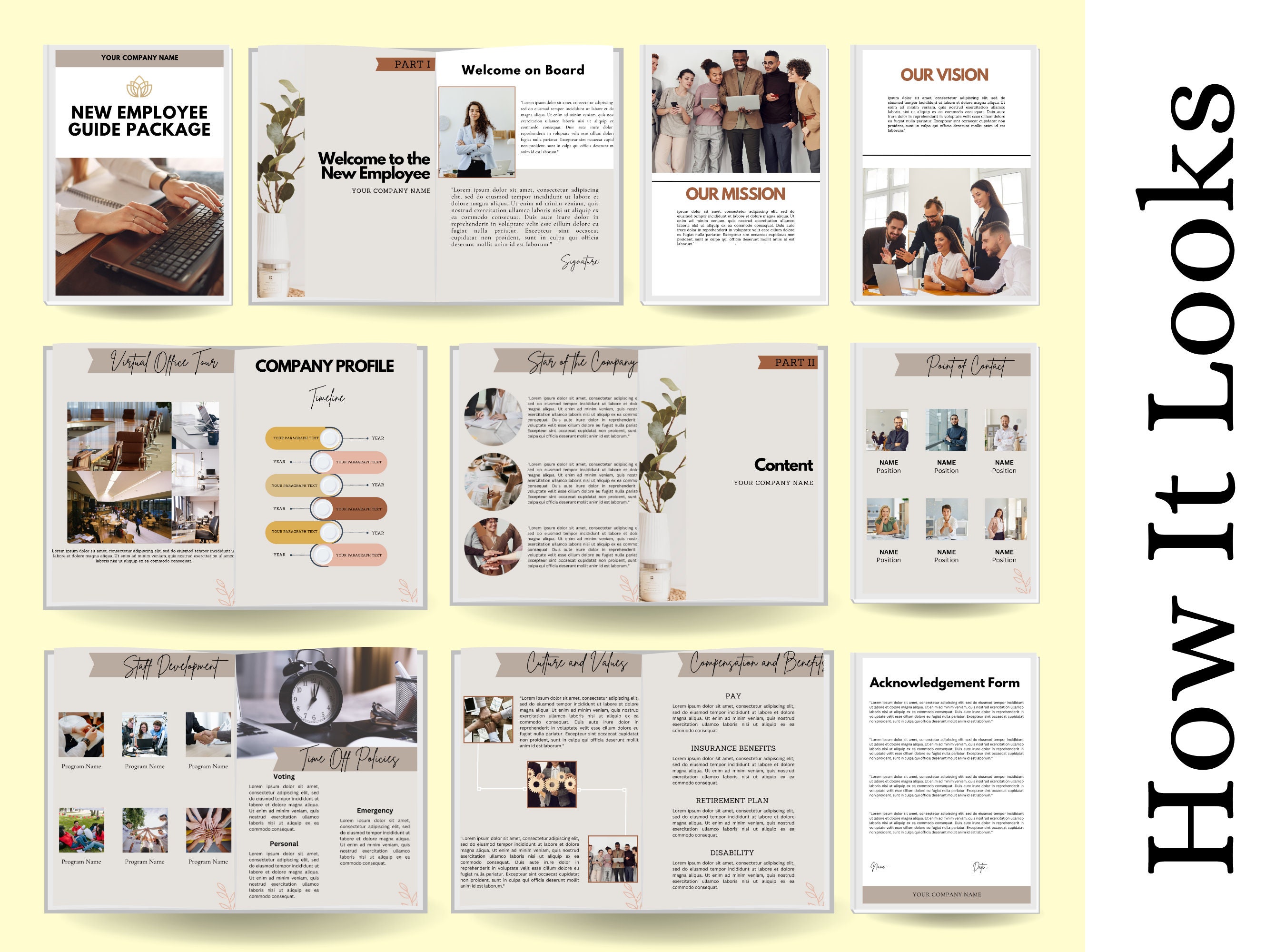 Employee Welcome Package Template | New Employee Onboarding Package ...