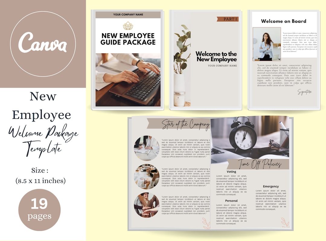 Employee Welcome Package Template | New Employee Onboarding Package ...