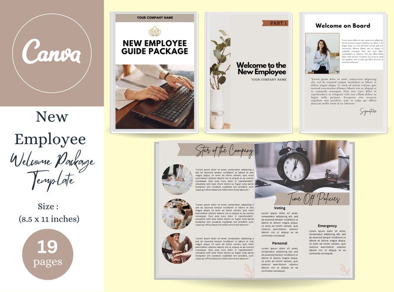 Employee Welcome Package Template | New Employee Onboarding Package ...