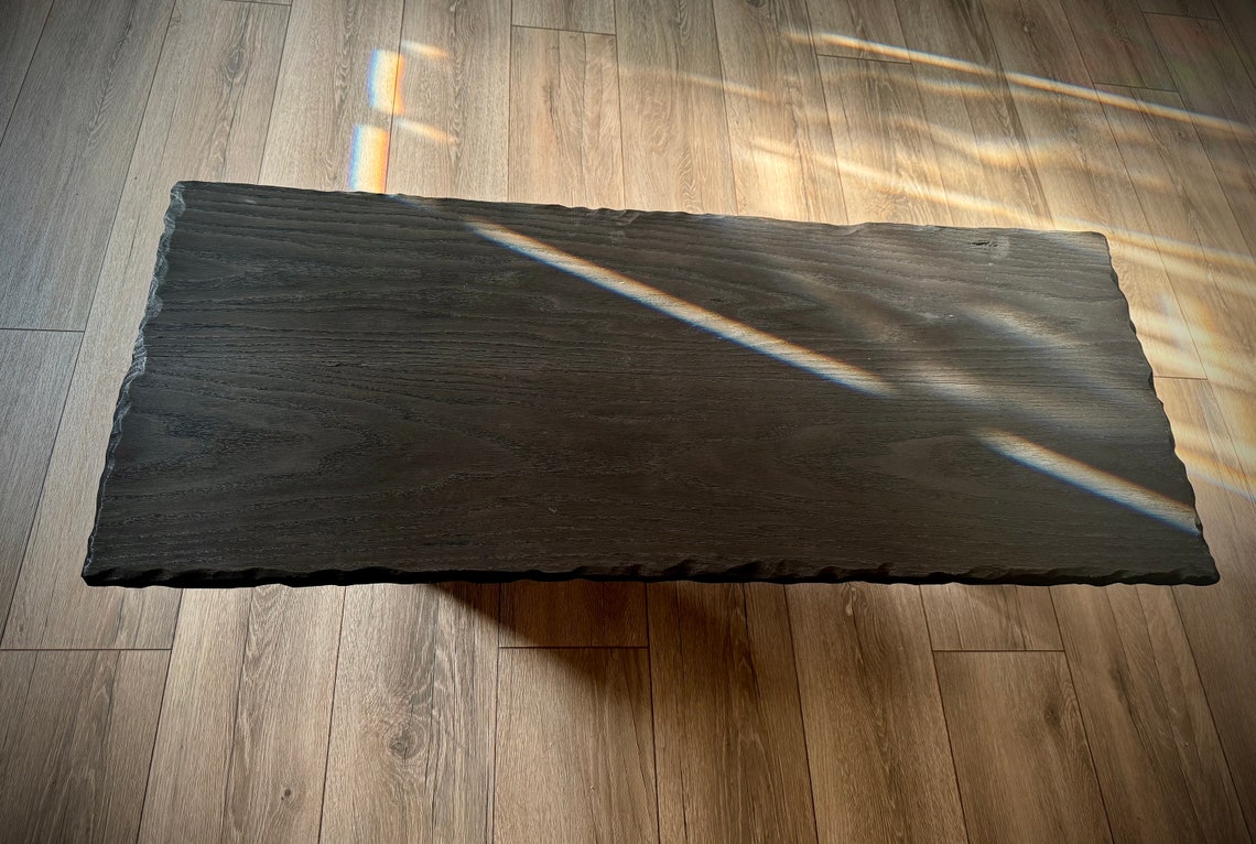 Sculpted Yakisugi Coffee Table | Japanese Shou Sugi Ban Tea Table ...