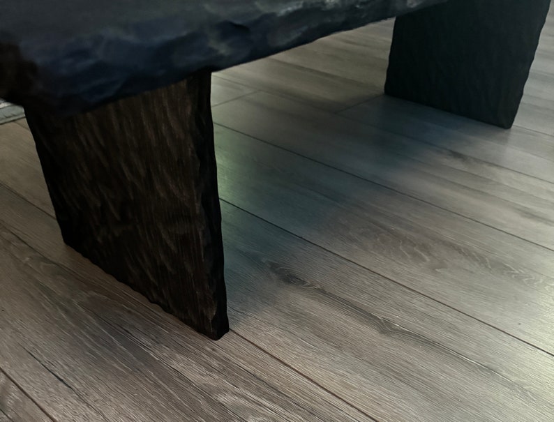 Sculpted Yakisugi Coffee Table | Japanese Shou Sugi Ban Tea Table ...