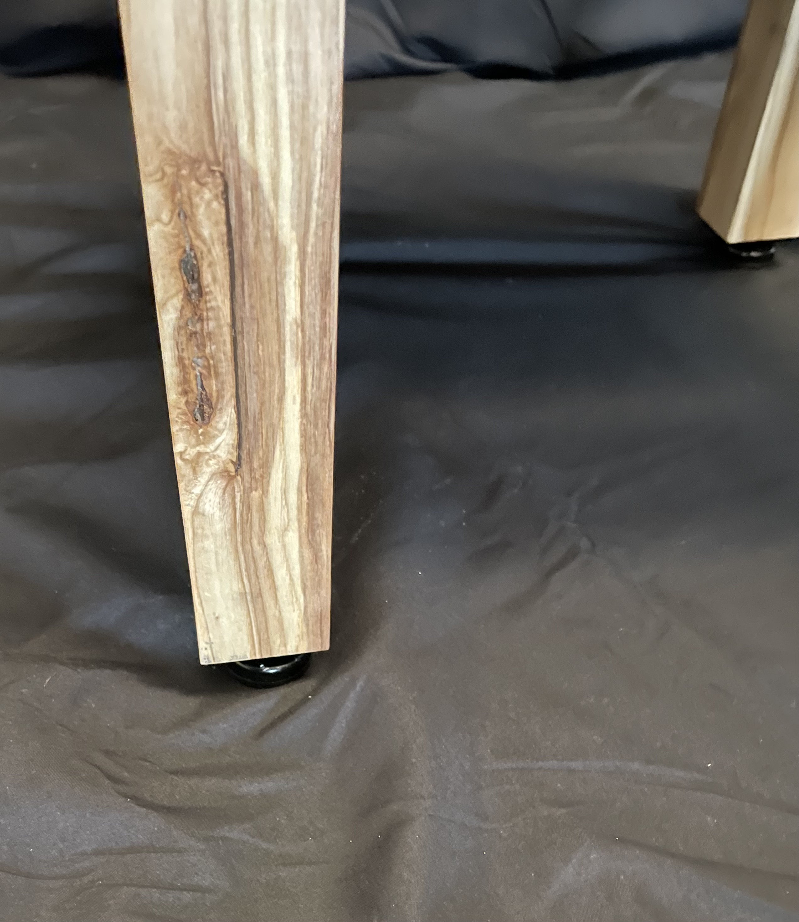 Shou Sugi Ban Charred Entryway Bench With Stool, Natural Hardwood ...