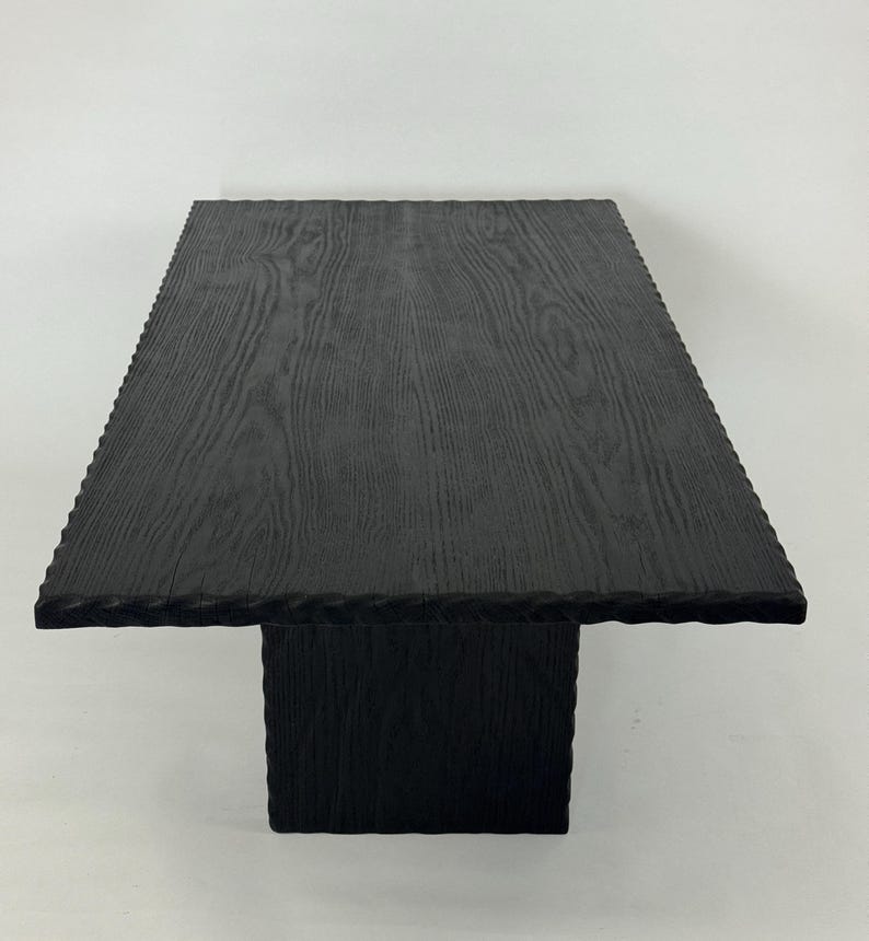 Shou Sugi Ban Wood Coffee Table | Wabi Sabi Low Coffee Table ...