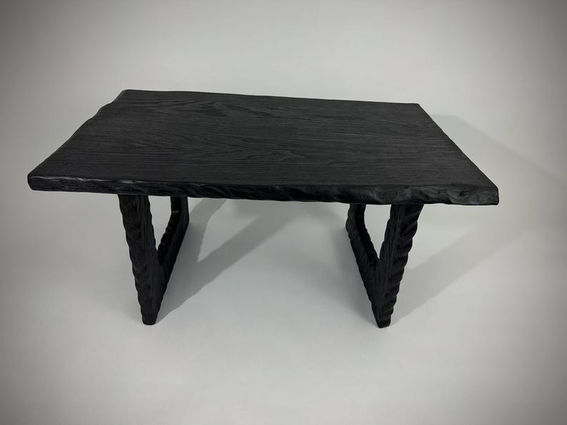 Yakisugi Coffee Table | Solid Oak | Japanese Shou Sugi Ban Table ...