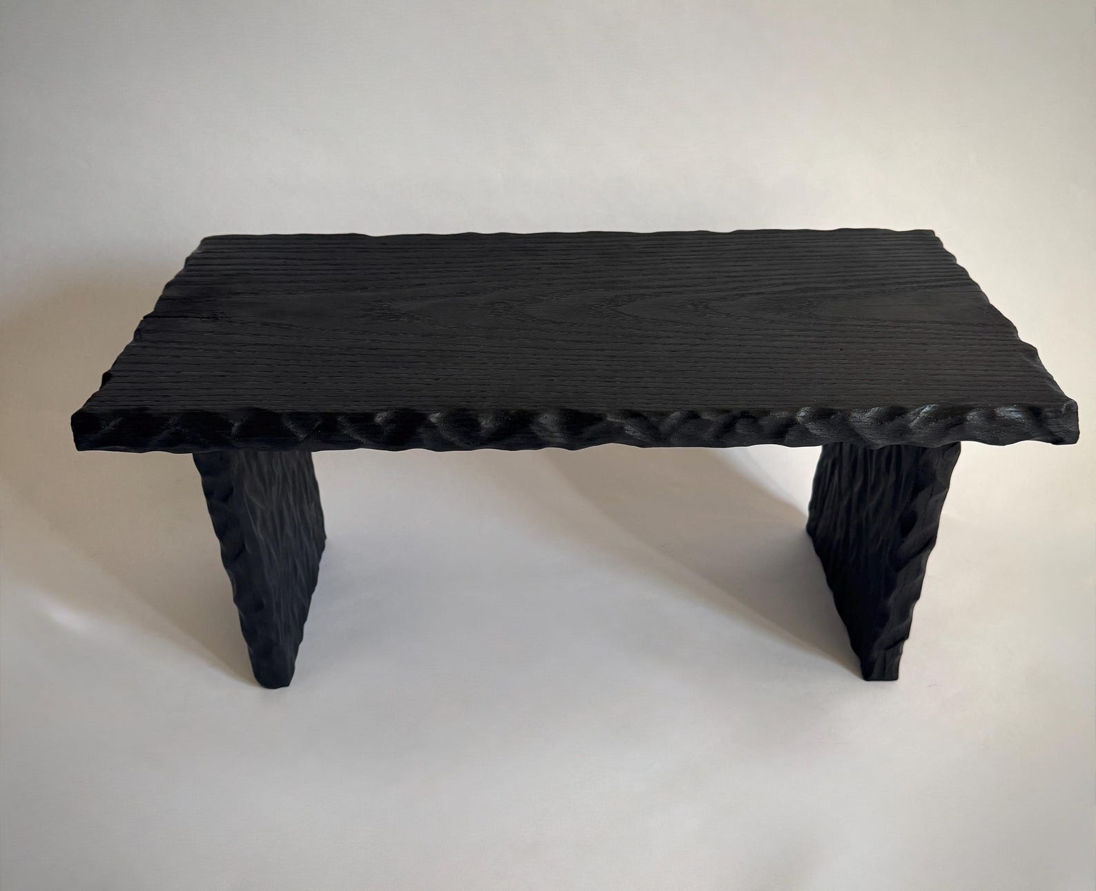 Decorative Sculptural Yakisugi Table | Japanese Shou Sugi Ban Table ...