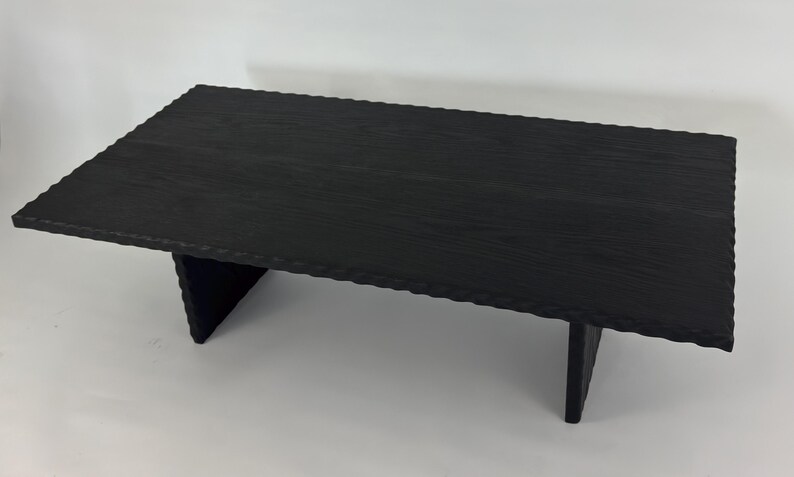 Shou Sugi Ban Wood Coffee Table | Wabi Sabi Low Coffee Table ...