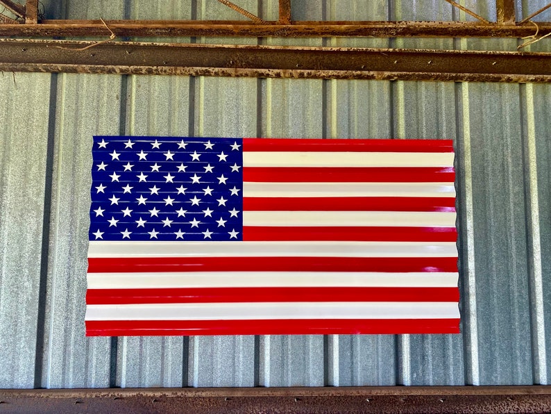 Metal USA Flag - Almost Perfect - Etsy