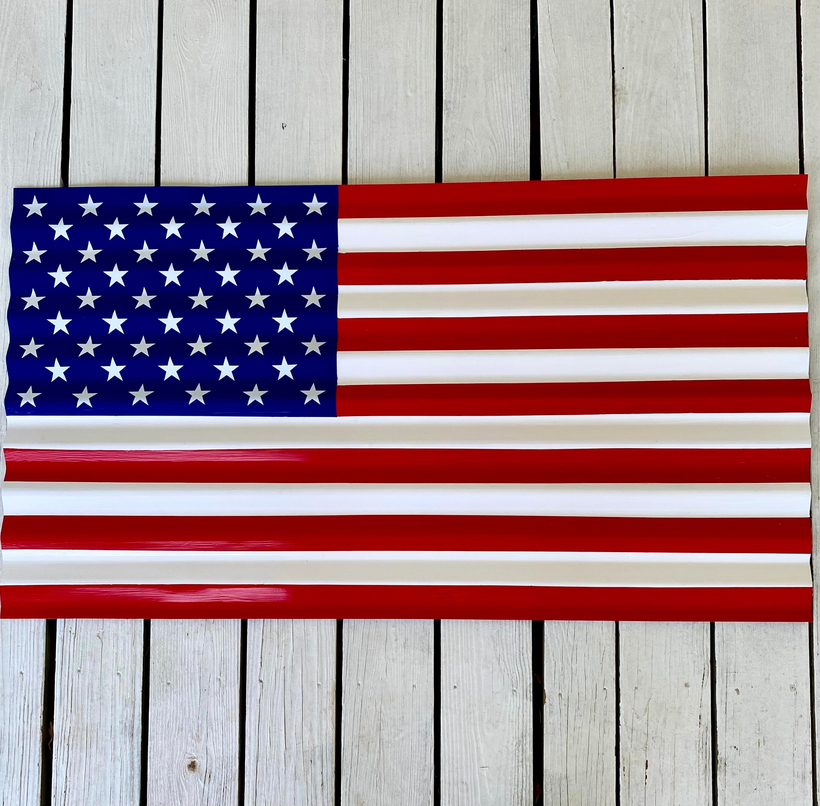 Metal USA Flag - Almost Perfect - Etsy