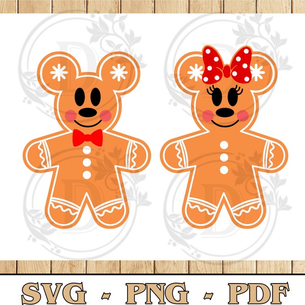 Mickey Gingerbread Svg - Etsy
