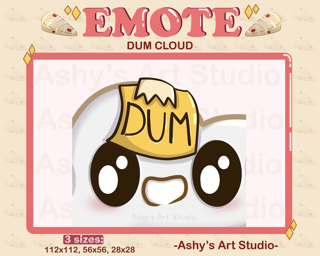 DUM CLOUD EMOTE | Twitch, Youtube, Discord, Emotes, Cloud Emote, Funny ...