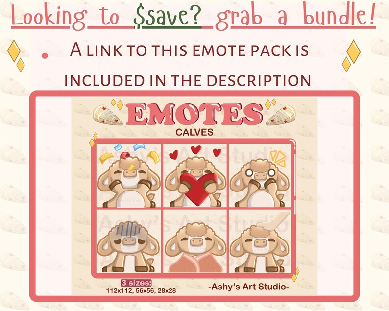 YES CALF EMOTE | Twitch, Youtube, Discord, Baby Cow, Calf, Calves, Cute ...