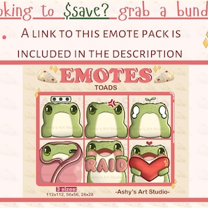 COZY TOAD EMOTE Twitch Youtube Discord Emote Toad Emote Frog Kawaii ...