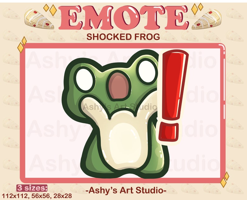 SHOCKED FROG EMOTE | Twitch | Youtube | Discord | Emote | Froggy Emote ...
