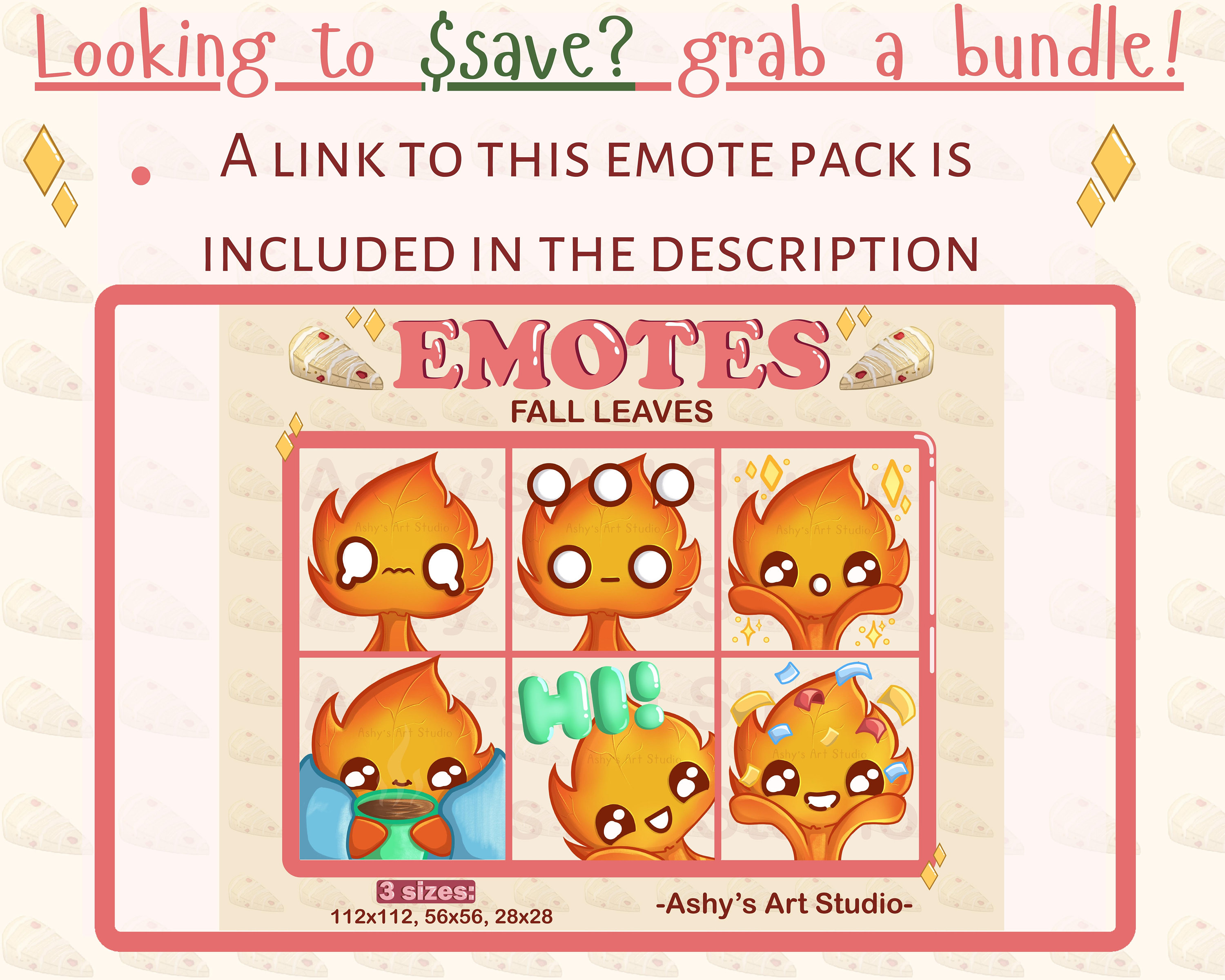 FALL LEAF CHEER Emote Twitch Youtube Discord Emote Maple - Etsy