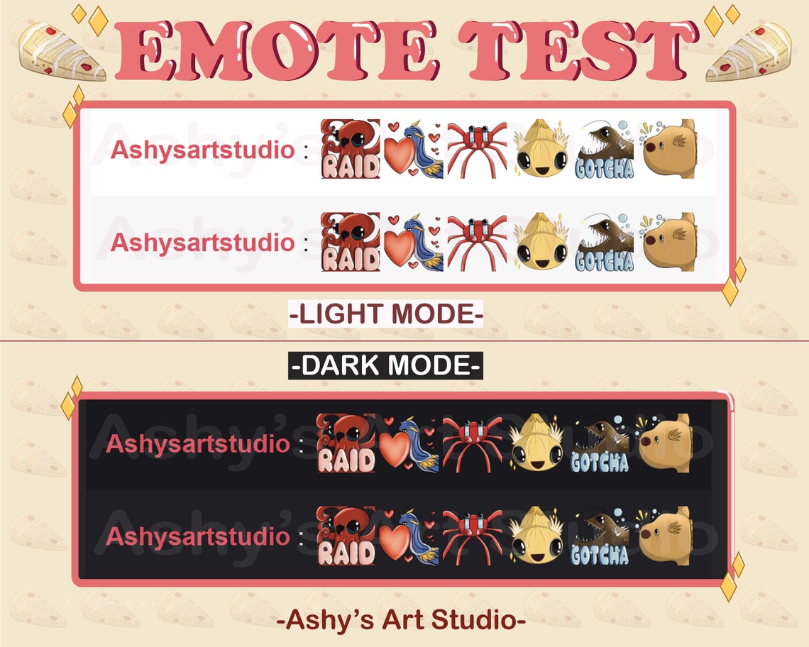 SEA CREATURE EMOTES Twitch Youtube Discord Emote Octopus Emote Crab ...