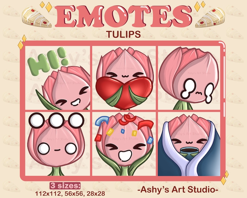 TULIP EMOTES | Twitch | Youtube | Discord | Emote | Flower Emote ...