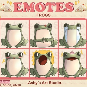 FROG EMOTES | Twitch | Youtube | Discord | Emote | Cute Frog Emote ...