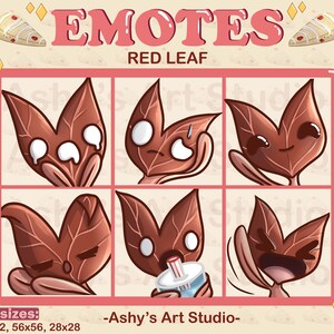 LEAF EMOTES, Twitch, Youtube, Discord, Fantasy Emotes, Emotes Bundle ...