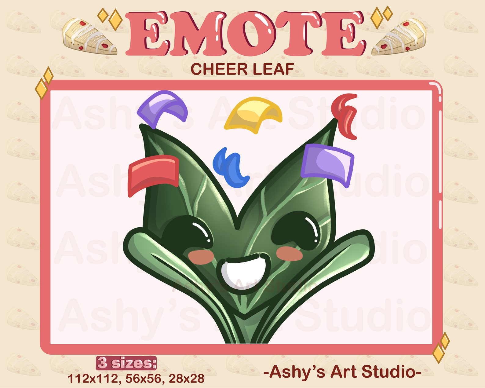 CHEER LEAF EMOTE | Twitch, Youtube, Discord, Emote, Leaf Emote ...
