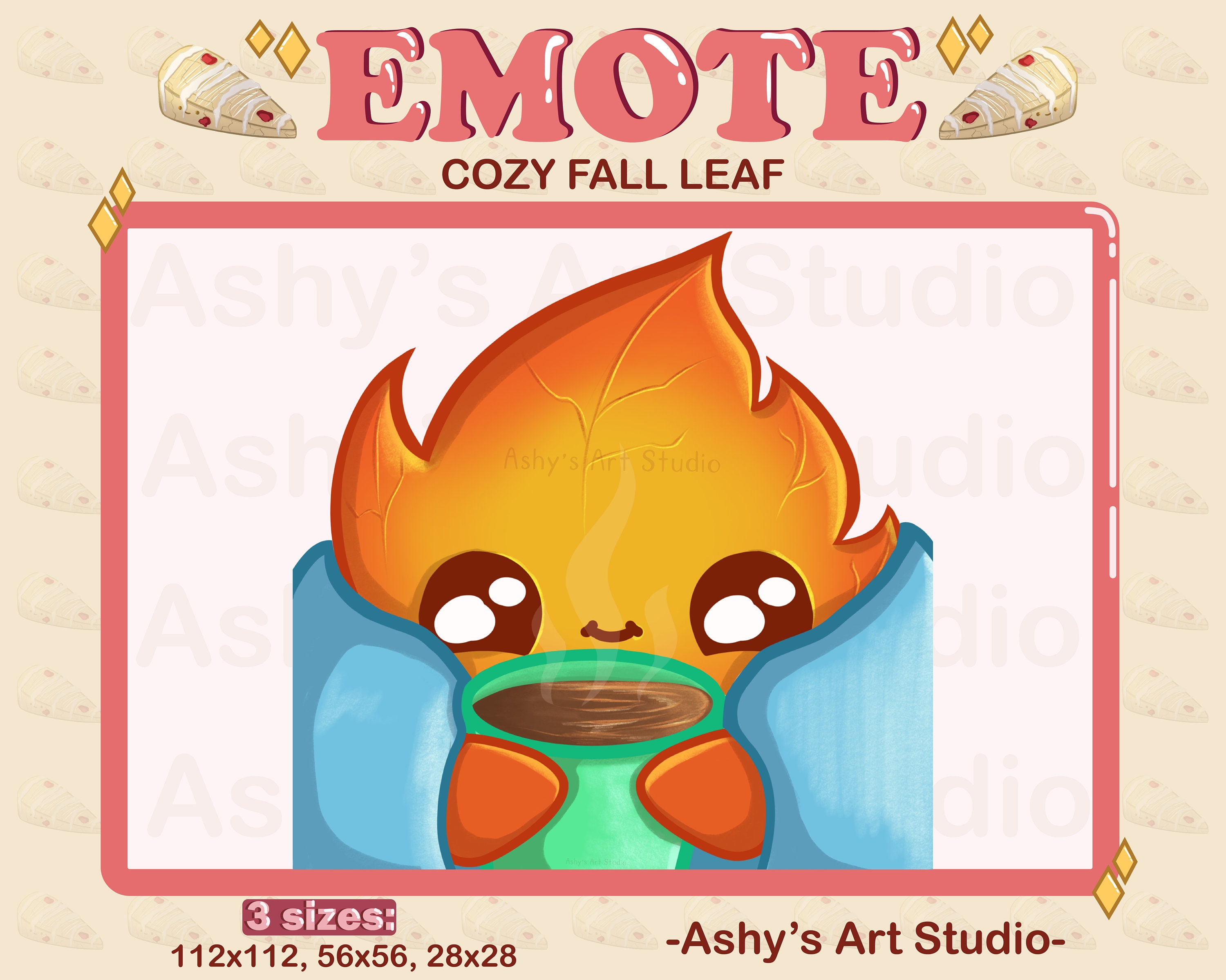 FALL LEAF CHEER Emote Twitch Youtube Discord Emote Maple - Etsy