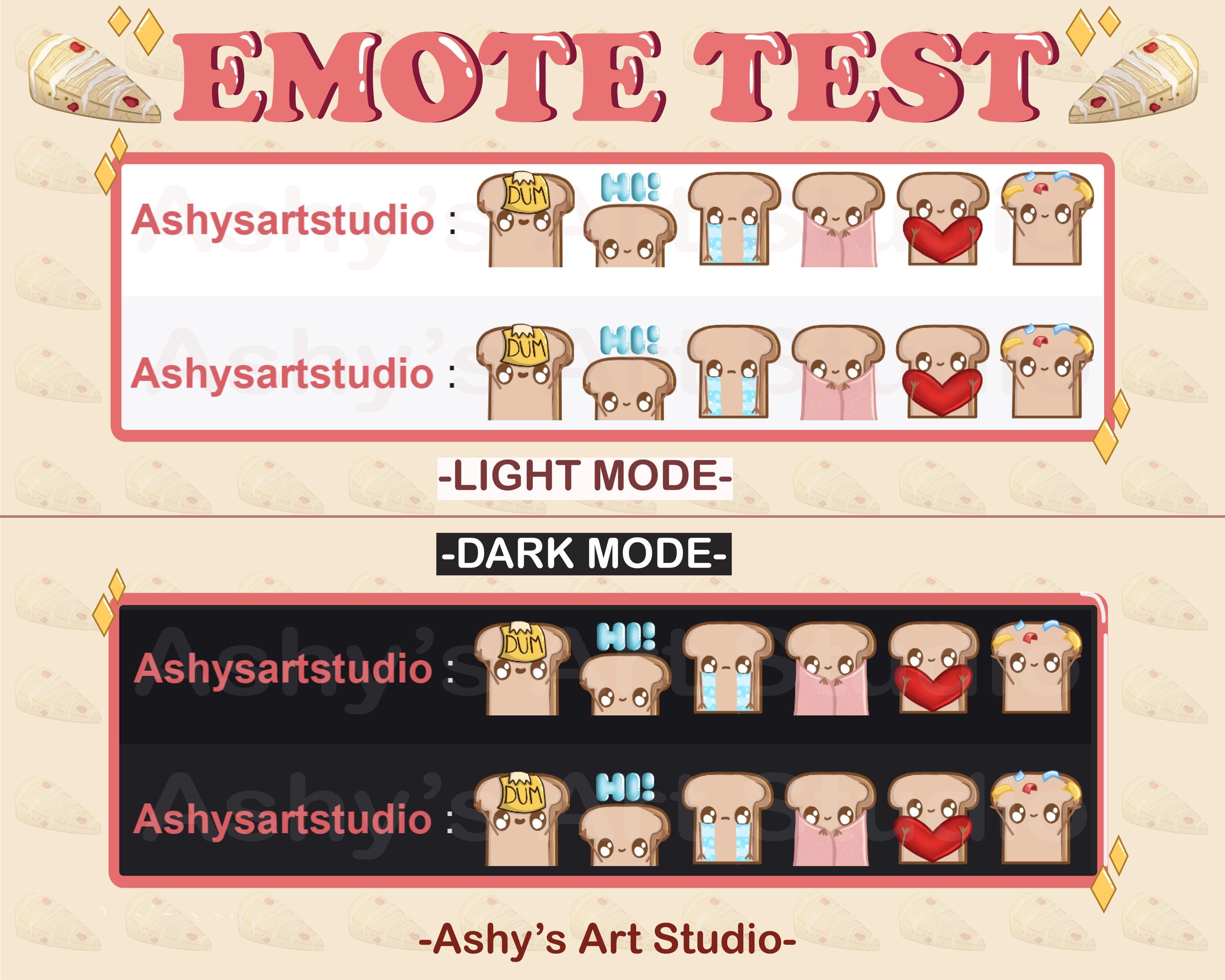 TOAST EMOTES | Twitch | Youtube | Discord | Emote | Cute Emote | Bread ...