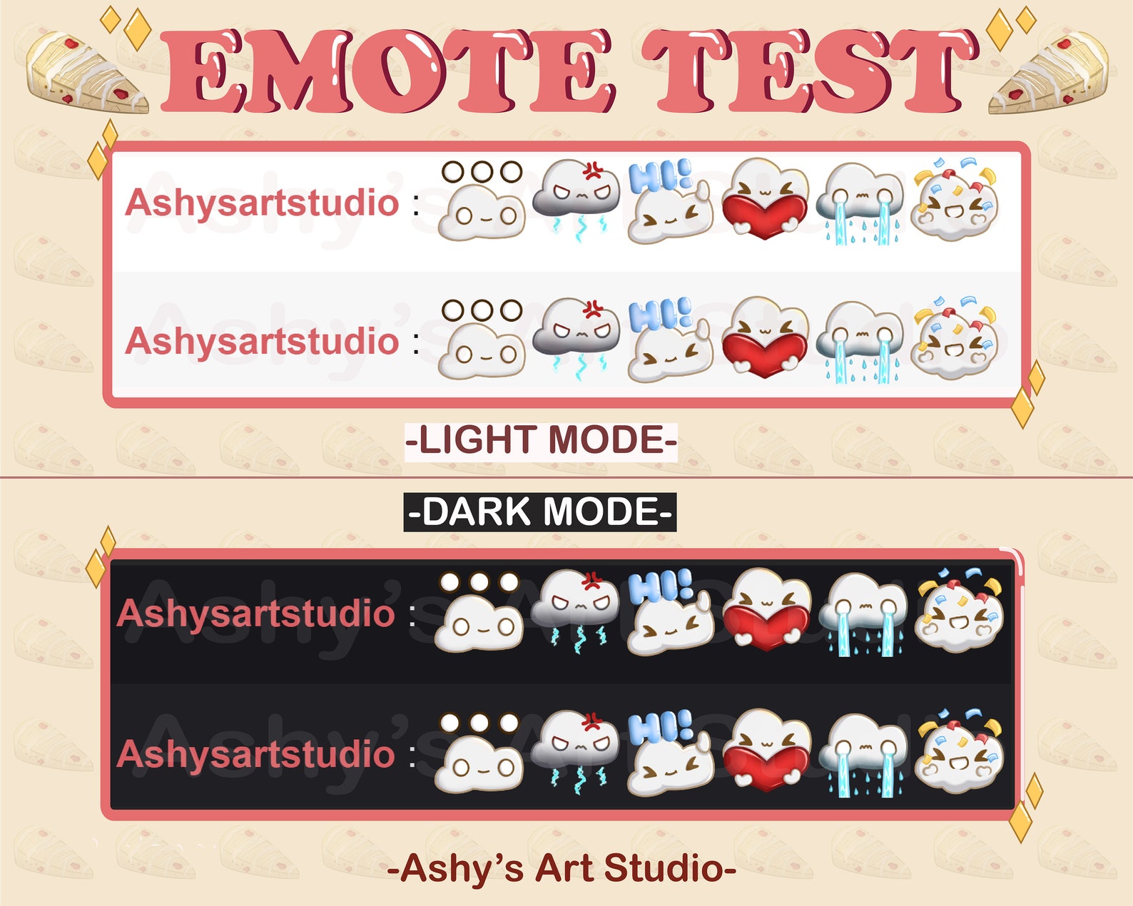 CLOUD EMOTES | Twitch | Youtube | Discord | Emote | Raincloud Emote ...