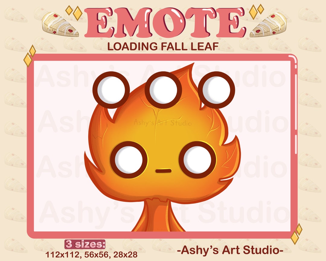 FALL LEAF LOADING Emote Twitch Youtube Discord Emote - Etsy