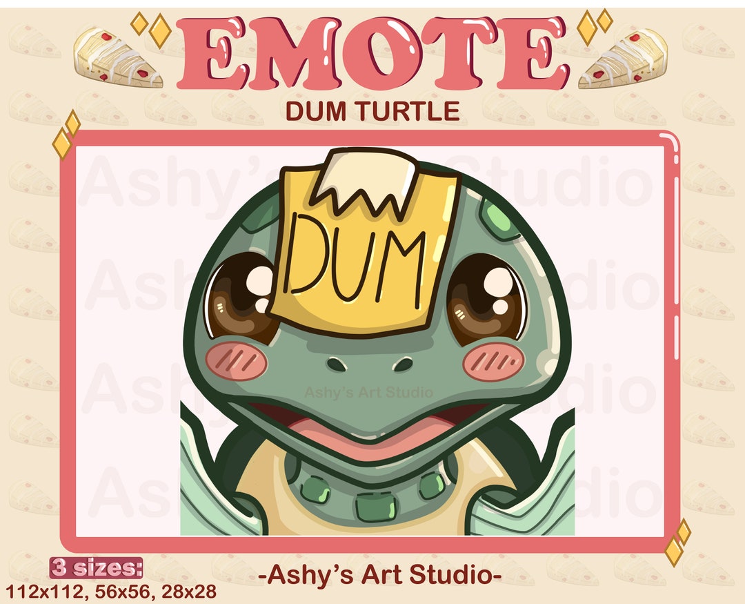 DUM TURTLE EMOTE | Twitch | Youtube | Discord | Emote | Turtle Emote ...