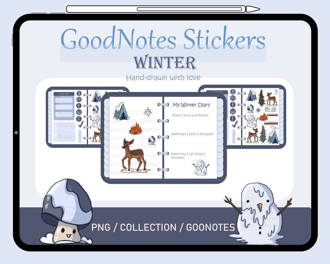 Goodnotes Winter Stickers, Goodnotes Stickers, Planner Stickers ...