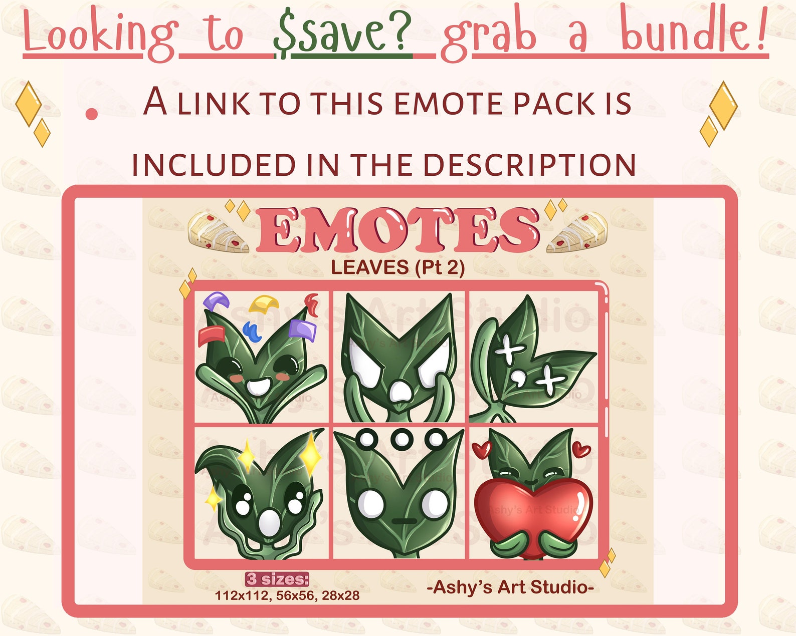 LOVE LEAF EMOTE Twitch, Youtube, Discord, Emote, Leaf Emote, Streamer ...