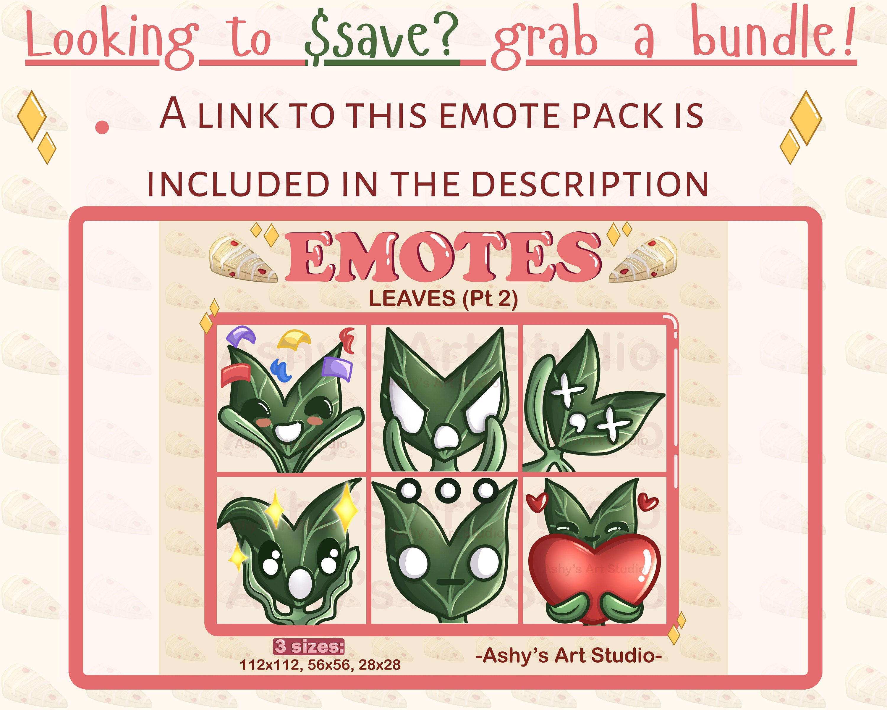 CHEER LEAF EMOTE | Twitch, Youtube, Discord, Emote, Leaf Emote ...