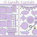Lavender Goodnotes Stickers, Goodnotes Planner, Digital Organizer, iPad ...