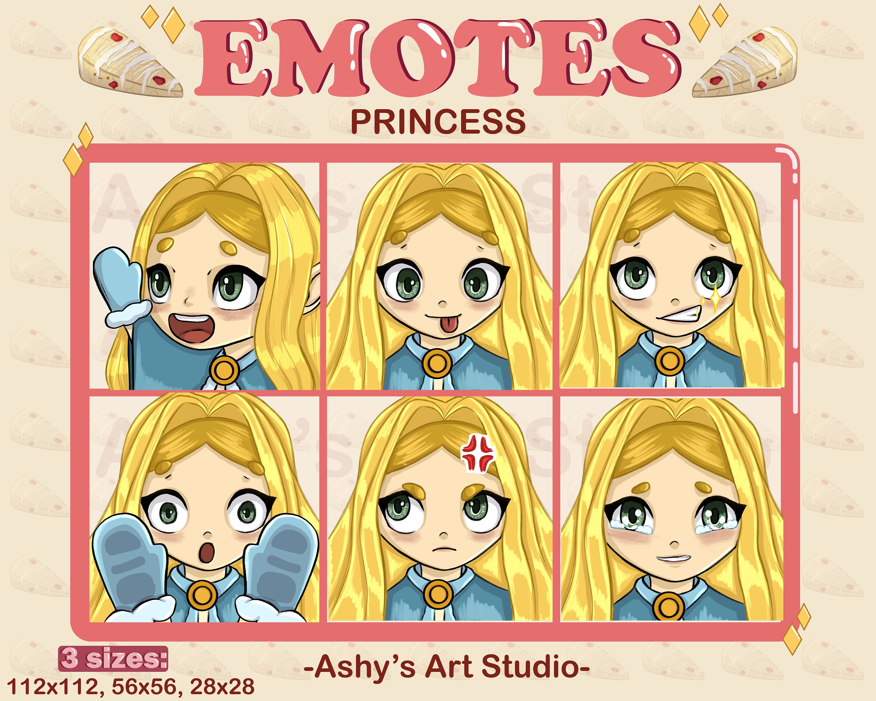 PRINCESS EMOTES | Twitch | Youtube | Discord, Emote, Video Game Art ...