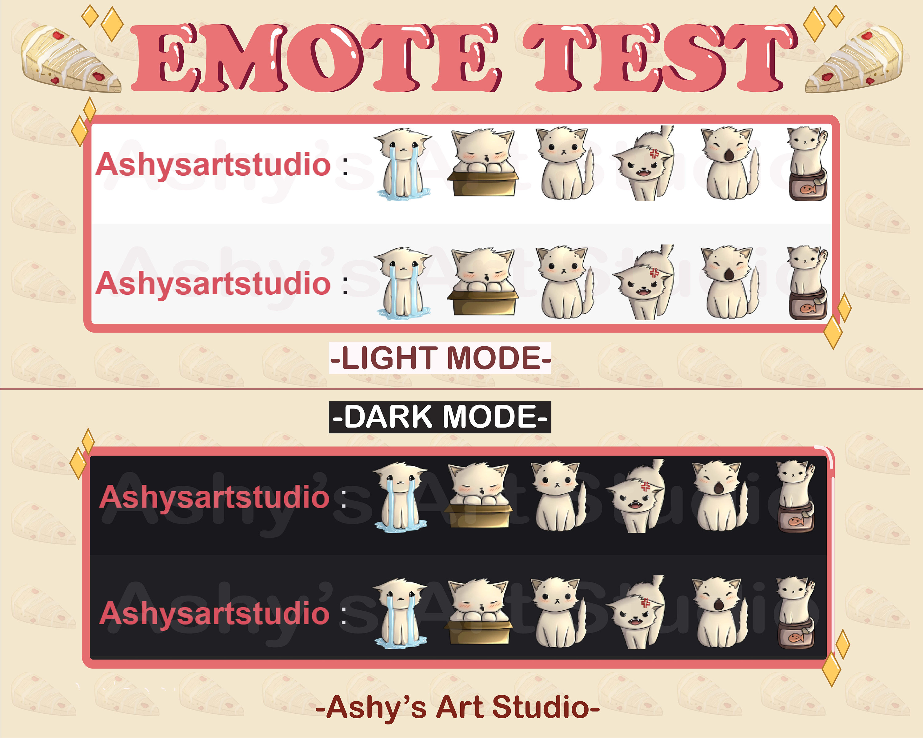 CUTE CAT EMOTES | Twitch | Youtube | Discord | Emote | Kitten Emote ...