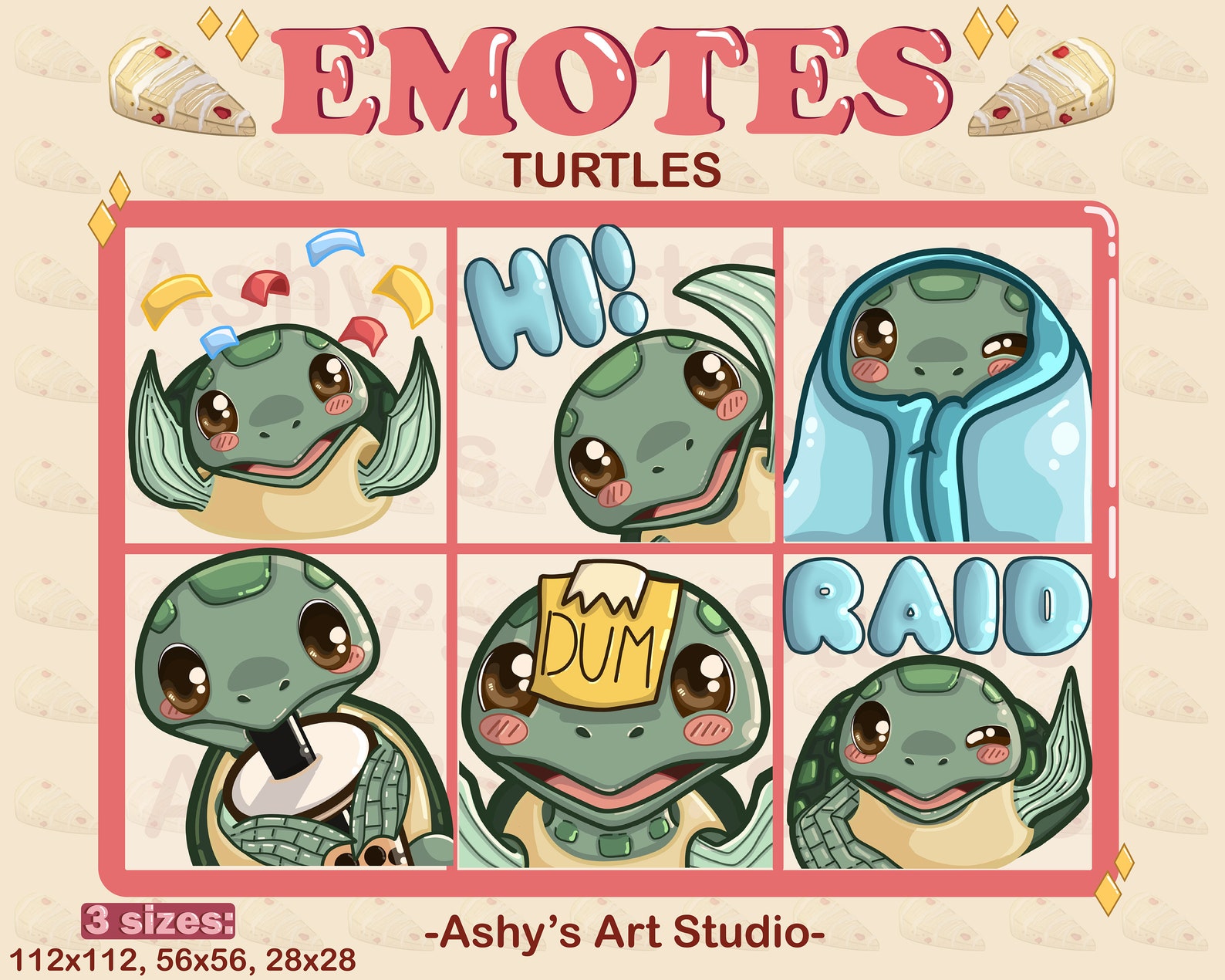 TURTLE EMOTES | Twitch | Youtube | Discord | Emote | Turtle Emote ...