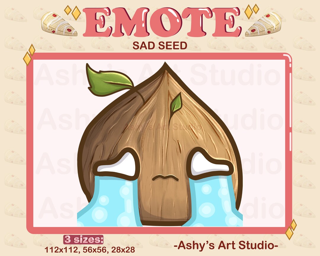 SAD SEED EMOTE | Twitch, Youtube, Discord, Emote, Seedling Emotes ...