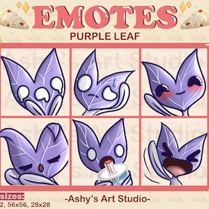 LEAF EMOTES, Twitch, Youtube, Discord, Fantasy Emotes, Emotes Bundle ...
