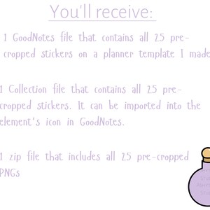 Lavender Goodnotes Stickers, Goodnotes Planner, Digital Organizer, iPad ...