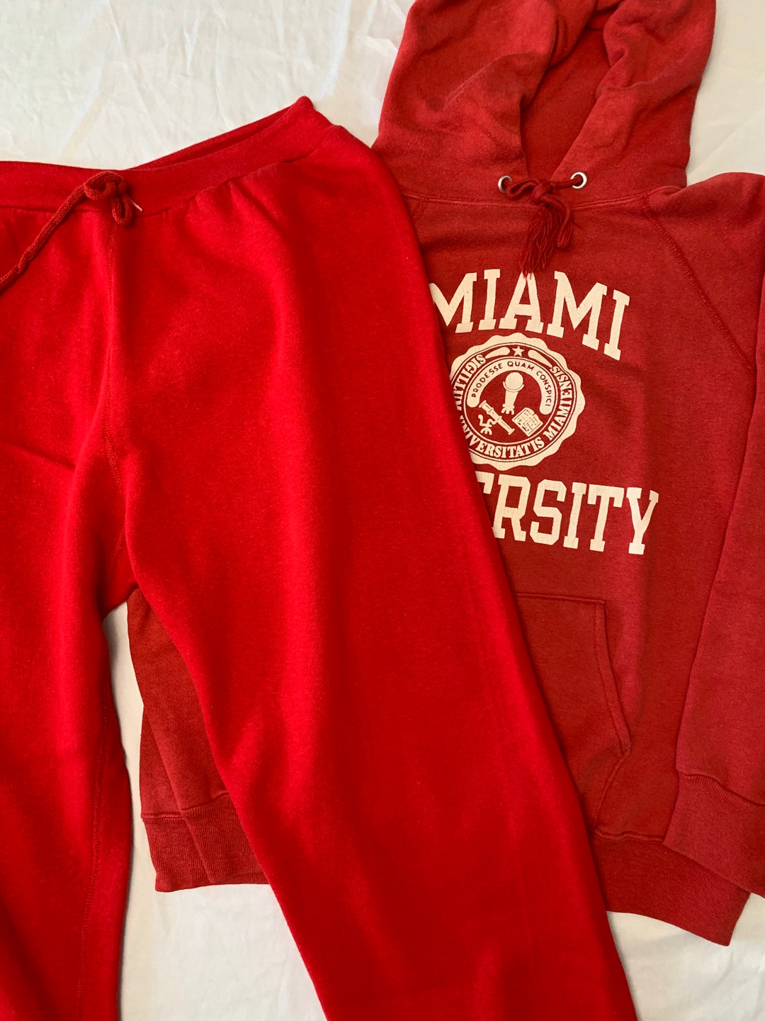 RARE Vintage 1980s Champion Miami University Raglan Hoodie and Artex ...