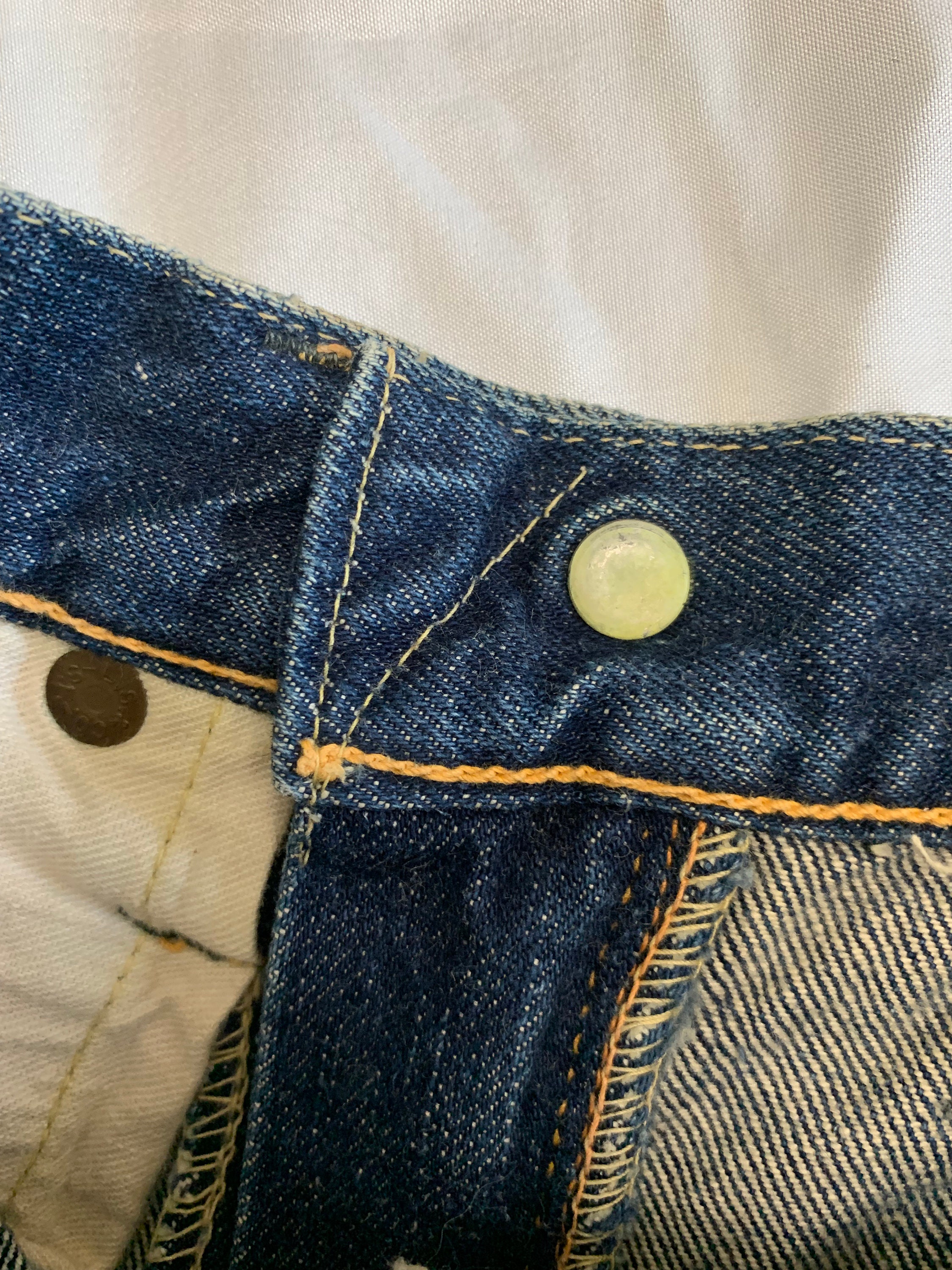 1940s 50s Selvedge Levis Gripper Zipper 23x24 - Etsy