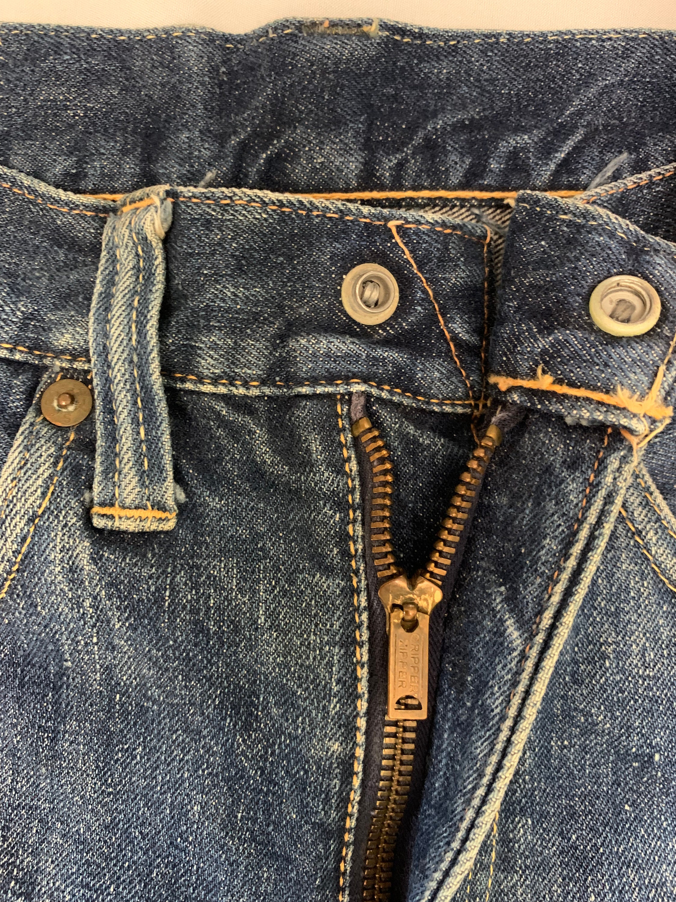 1940s 50s Selvedge Levis Gripper Zipper 23x24 - Etsy