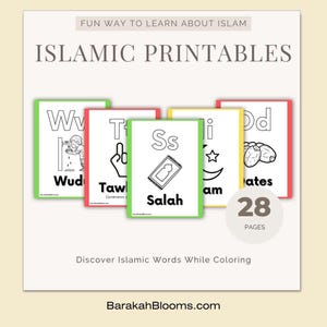 Printable Islamic Alphabet | Islamic Activities for Kids | First ...