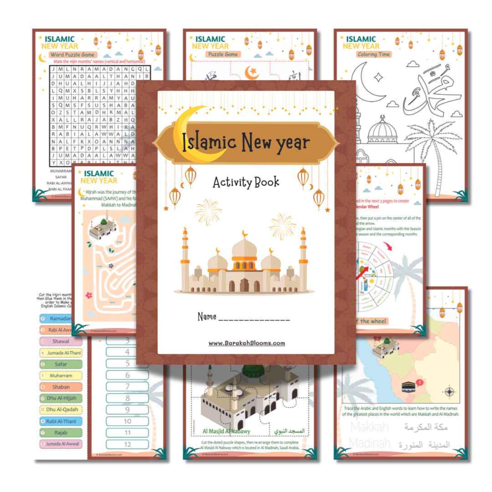 Printable Islamic New Year Activity Book: Hijrah Learning (PDF) - Etsy