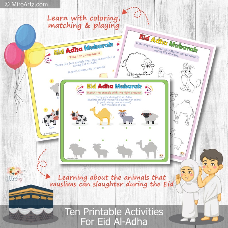 Printable Eid Al Adha Activities for Kids Eid Activities - Etsy