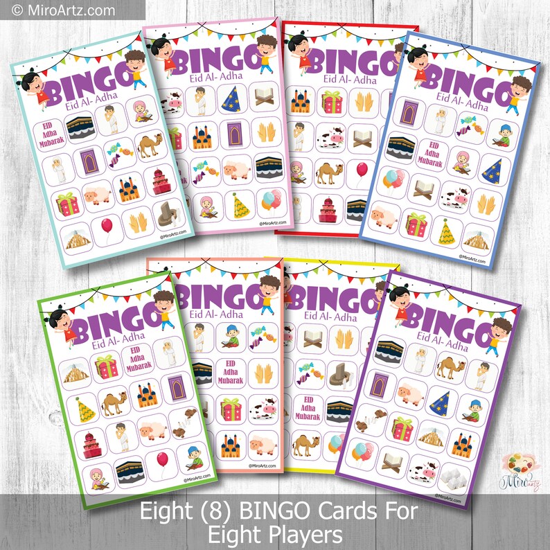 Printable Eid Al-adha BINGO Game Islamic Bingo Game - Etsy