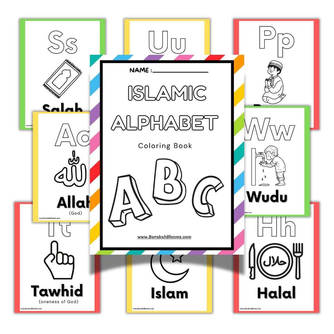 Printable Islamic Alphabet | Islamic Activities for Kids | First ...