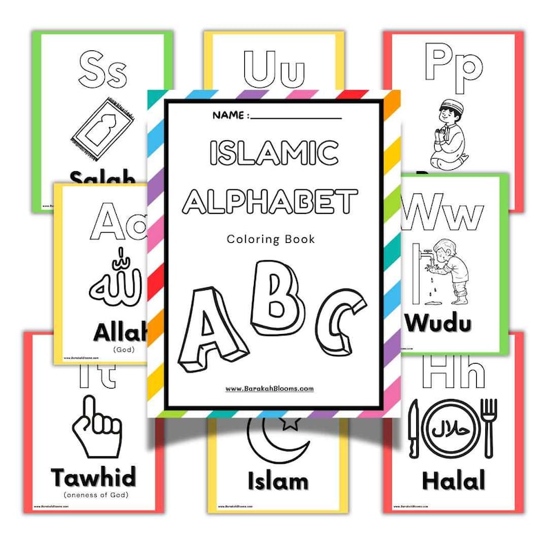 Printable Islamic Alphabet | Islamic Activities for Kids | First ...